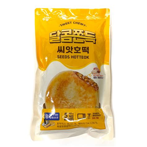 Wooyang Sweet Chewy Seed Hotteok Korean Pancake 우양 달콤쫀득 씨앗 호떡 450