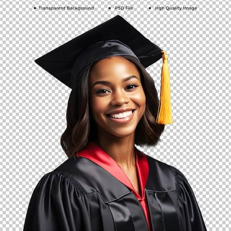 Premium Psd A Woman In A Graduation Cap