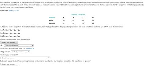 Gender Observed Frequencies Were As Follows Excel Chegg Com
