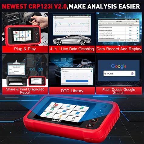 Launch Launch Crp123i V2 0 Abs Srs Transmission Engine Scan Tool Obd 2