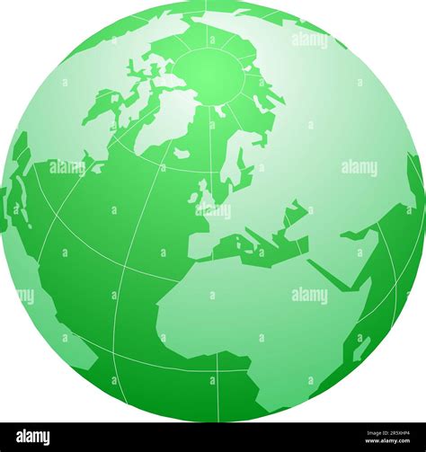 Vector Globe Isolated On White Background Stock Vector Image And Art Alamy