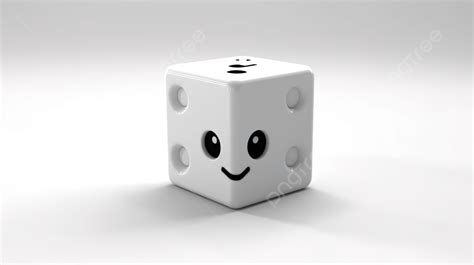 白い背景に分離された幸運の絵文字を持つミニマルなサイコロ キューブ シンボルの 3 D レンダリング サイコロ さいころゲーム カジノ