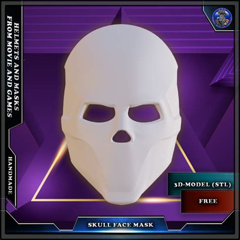 💀 Skull Face Mask Combat Master・free 3d File For ・cults