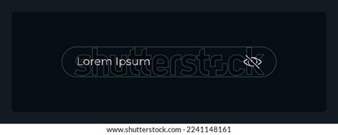 Password Text Field Ui Element Template Stock Vector Royalty Free