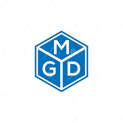 Design Do Logotipo Da Letra Mgd Em Fundo Preto Conceito De Logotipo De Letra De Iniciais