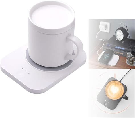 Smart Heated Mug Kit 20 With Wireless Chargertea Warmer Setmug