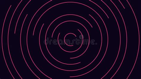 Dynamic Black And Pink Spiral Pattern With Floating Circular Lines