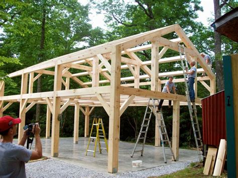 New Construction Of Timber Frame Barns