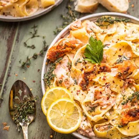 Easy Cajun Salmon Pasta Britney Breaks Bread