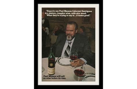 1980 Orson Welles Wine Ad Paul Masson Vintage By Stillsoftime