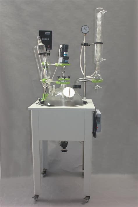 Laboratory Chemical Equipment Glass Reactor Price Single Layer Glass