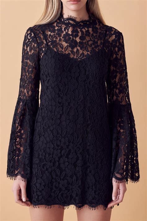 Bell Sleeve Lace Dress Endless Rose