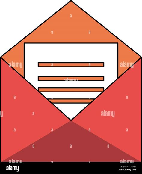 Mail Envelope Open Stock Vector Image And Art Alamy