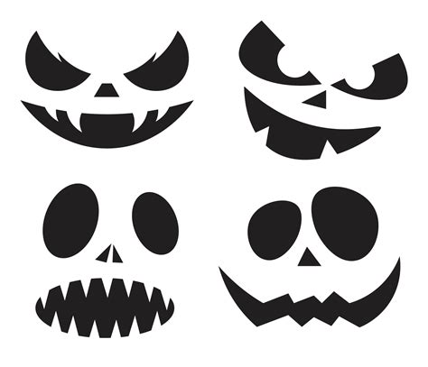 Easy Pumpkin Carving Templates Free Printable Mustach