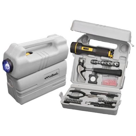 26 Piece Tool Set With Led Flashlight And Carrying Case Veryexcitingthings