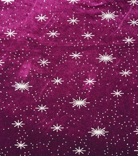 Purple Starburst Glitter Velvet Fabric By Sew Sweet Joann