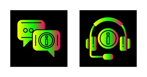 Chat Box And Informatiion Icon 32763024 Vector Art At Vecteezy