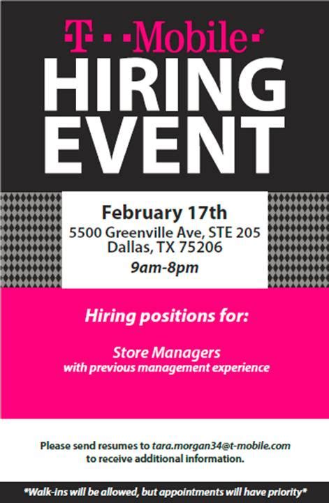 T Mobile Hiring Event