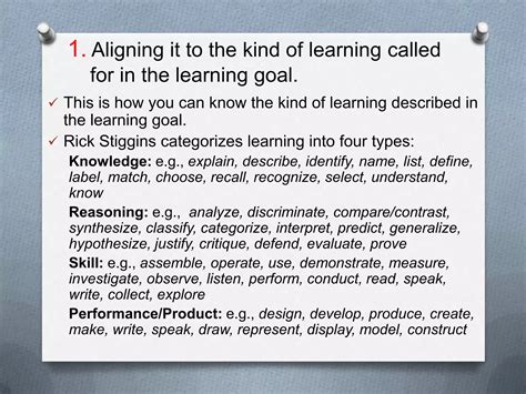 Arts Integration Framework Series Assessment Activities Pptx