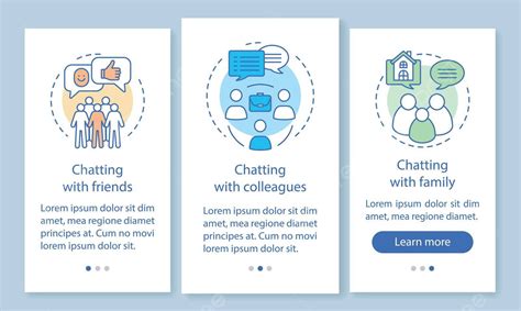 Linear Concepts For Onboarding Mobile App Page Screen Featuring People