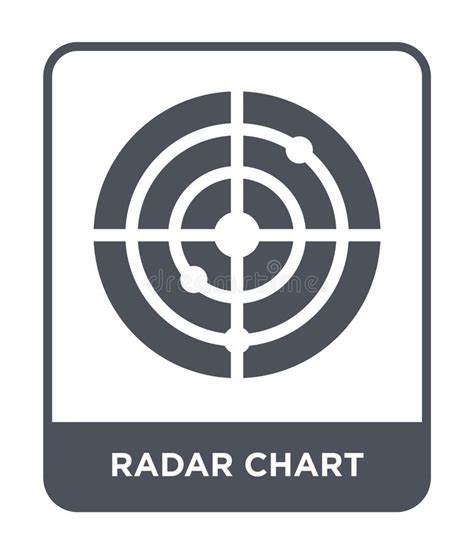 Radar Chart Icon In Trendy Design Style Radar Chart Icon Isolated On