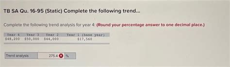 Solved TB SA Qu 16 95 Static Complete The Following Chegg Com