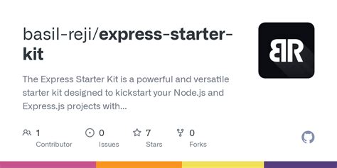 GitHub Basil Reji Express Starter Kit The Express Starter Kit Is A
