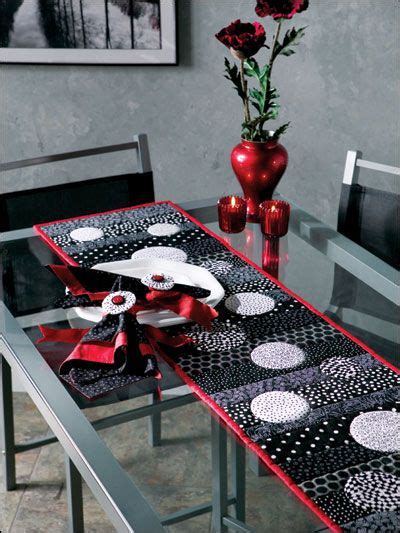 Red And Black Polka Dot Table Decor Inspiration