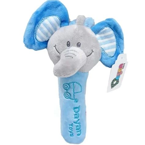 خرید و قیمت جغجغه سوسیسی فیل گوش دراز دایان Dayan Toys مناسب نوزادان