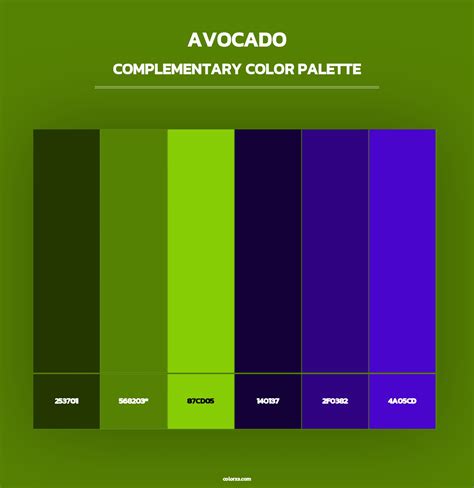 Complementary Color Palettes And Scheme Combinations