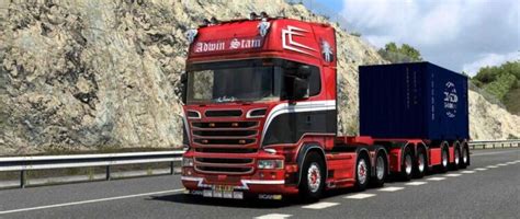 Scania R580 Adwin Stam Trailer V6 5 Ets 2 Mods