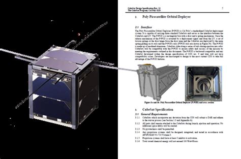 3 Représentation Numérique Dun Cubesat Et Un Extrait De