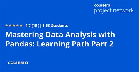 Mastering Data Analysis With Pandas Learning Path Part 2 Coursya
