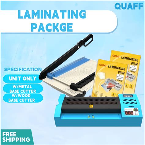 A4 A3 Quaff Laminator Laminating Machine Heavy Duty Hot And Cold Blue
