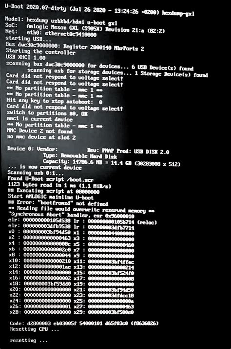 S X T Boot Crash Issue Ophub Amlogic S Xxx Armbian Github