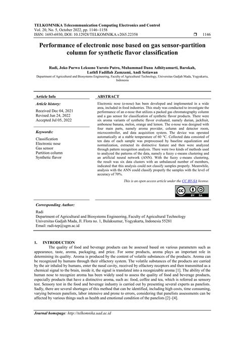 Performance Of Electronic Nose Based On Gas Sensor Partition Column For