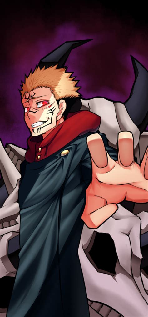 1080x2312 Sukuna Minimal Jujutsu Kaisen Digital Art 1080x2312