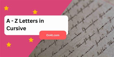 A Z Letters In Cursive