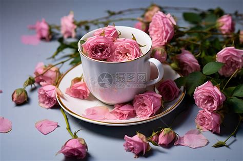 茶香四溢的玫瑰花茶高清图片下载 正版图片600795982 摄图网