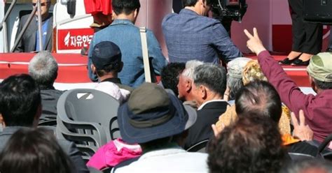홍준표 아산서 지지호소