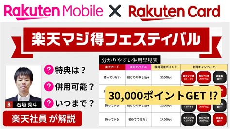 【楽天モバイル】楽天マジ得フェスティバルと従業員紹介キャンペーンが併用可能かどうかを解説します Youtube