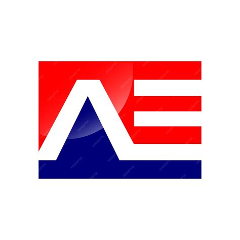 Шаблон логотипа буквы Ae элемент логотипа буквы Ae буква Ae векторная