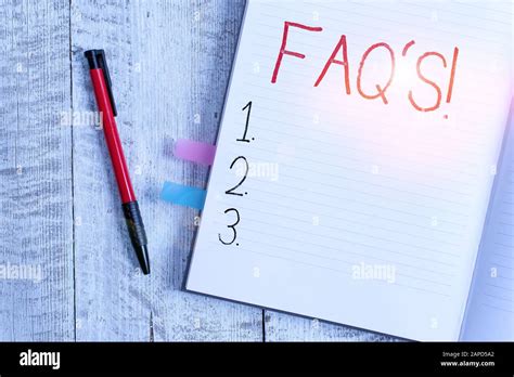 Handwriting Text Writing Faq Conceptual Photo A List Of Questions And Answers Relating To A