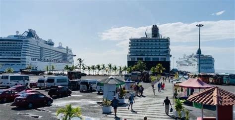Fiesta en Limón Tres cruceros llegan al Caribe tico con más de 5 mil
