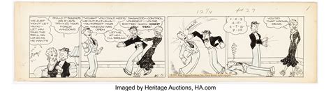 Chic Young Blondie Daily Comic Strip Original Art Dated 10 5 31 Lot