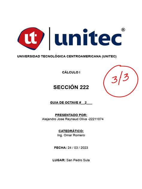 Guia De Laboratorio Octave 2 Alejandro Reynaud Pdf Aceleración
