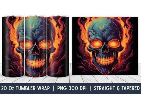 Halloween Skull Tumbler Wrap Skull Tumbler 2736599