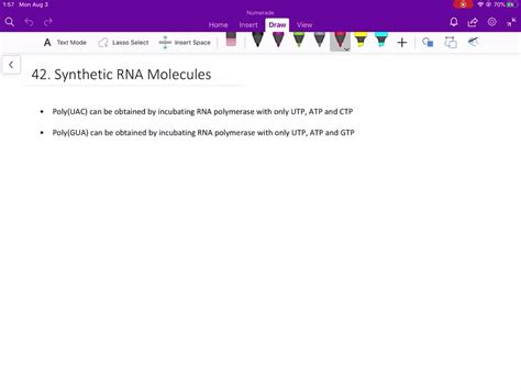⏩solved Synthetic Rna Molecules Of Defined Sequence Were… Numerade