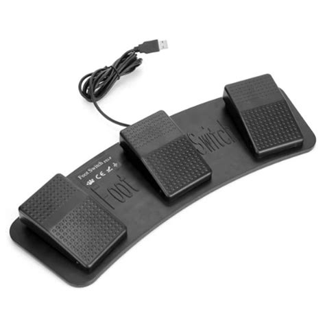 fs3 p usb triple foot switch pedal control keyboard mouse 3 pedals