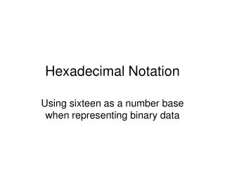 Ppt The Ascii Characters Hexadecimal Representation Powerpoint